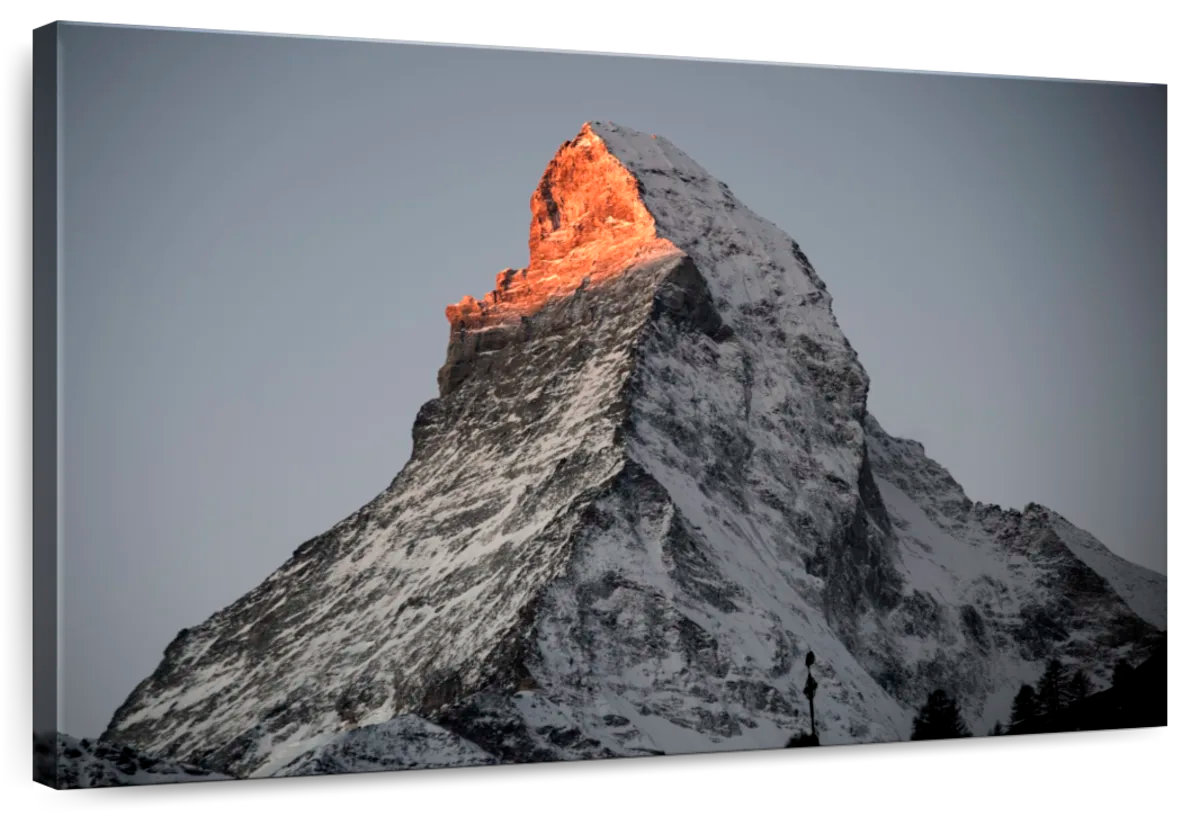 Ebern Designs Hannes Zermatt Mountain Glow | Wayfair