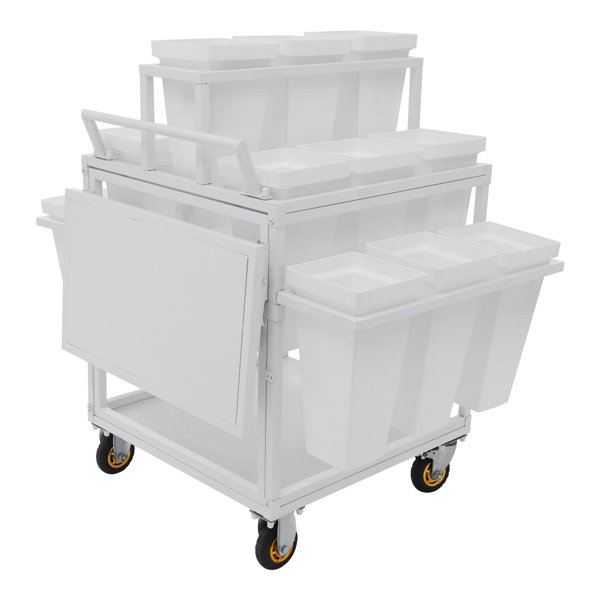 Arlmont & Co. Teman 4-Tier Rolling Flower Display Plant Rack Stand with ...