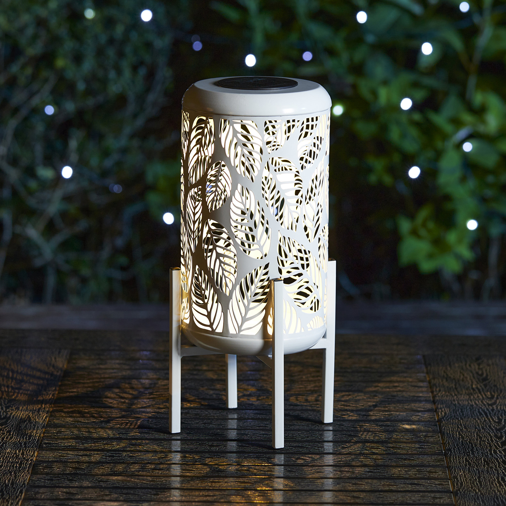 Glitzhome 14.25'' Solar Powered LED Outdoor Lantern - Wayfair Canada