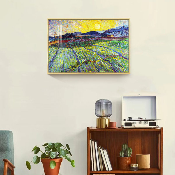 Vault W Artwork Enclosed Field with Rising Sun, Saint-Remy 1889 by ...