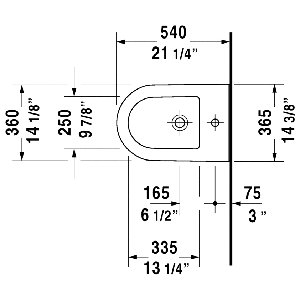 Duravit Darling New Wall Mount Bidet | Wayfair