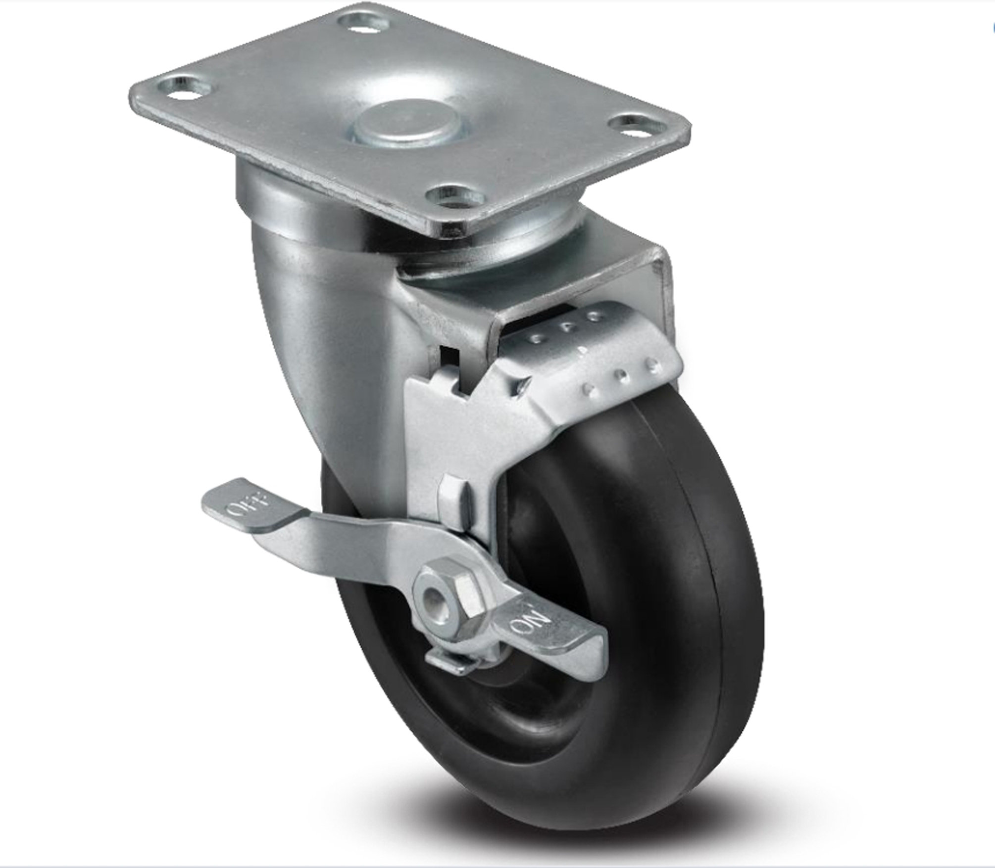 FixtureDisplays Top Plate Swivel Polyolefin (POD) Wheel Castor 300 lbs ...