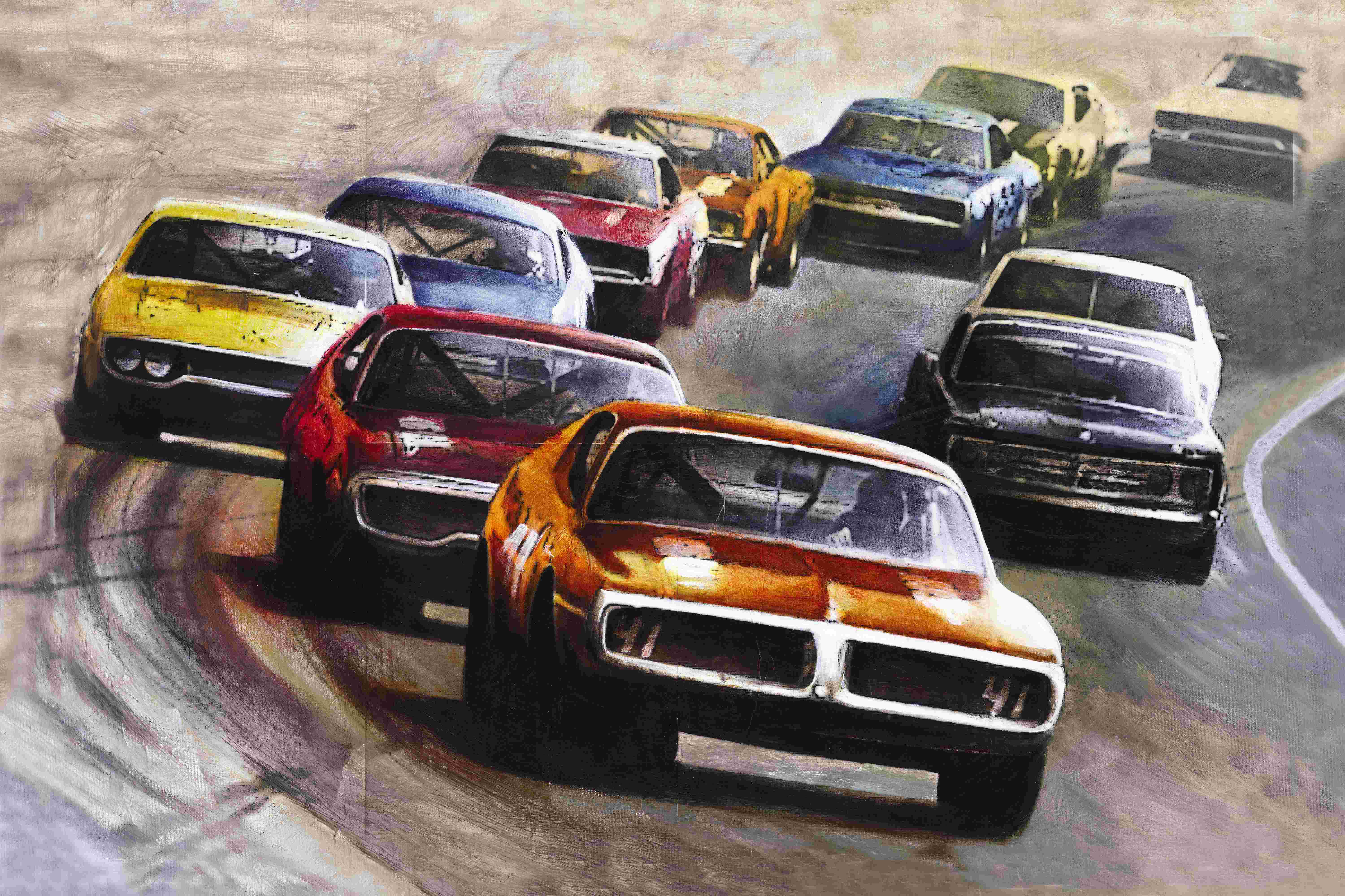 Winston Porter Cars - Wrapped Canvas Graphic Art | Wayfair