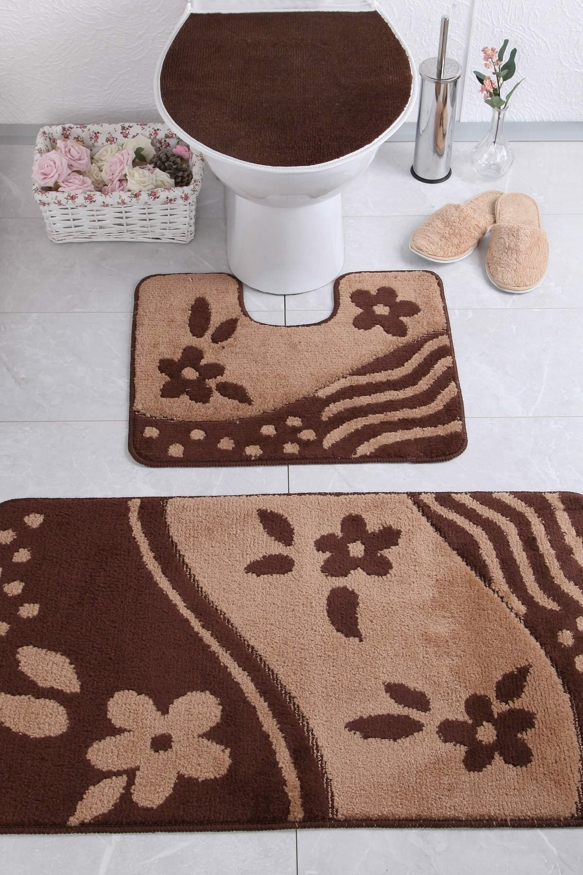 East Urban Home Shetye 3 Piece Bath Mat Set | Wayfair