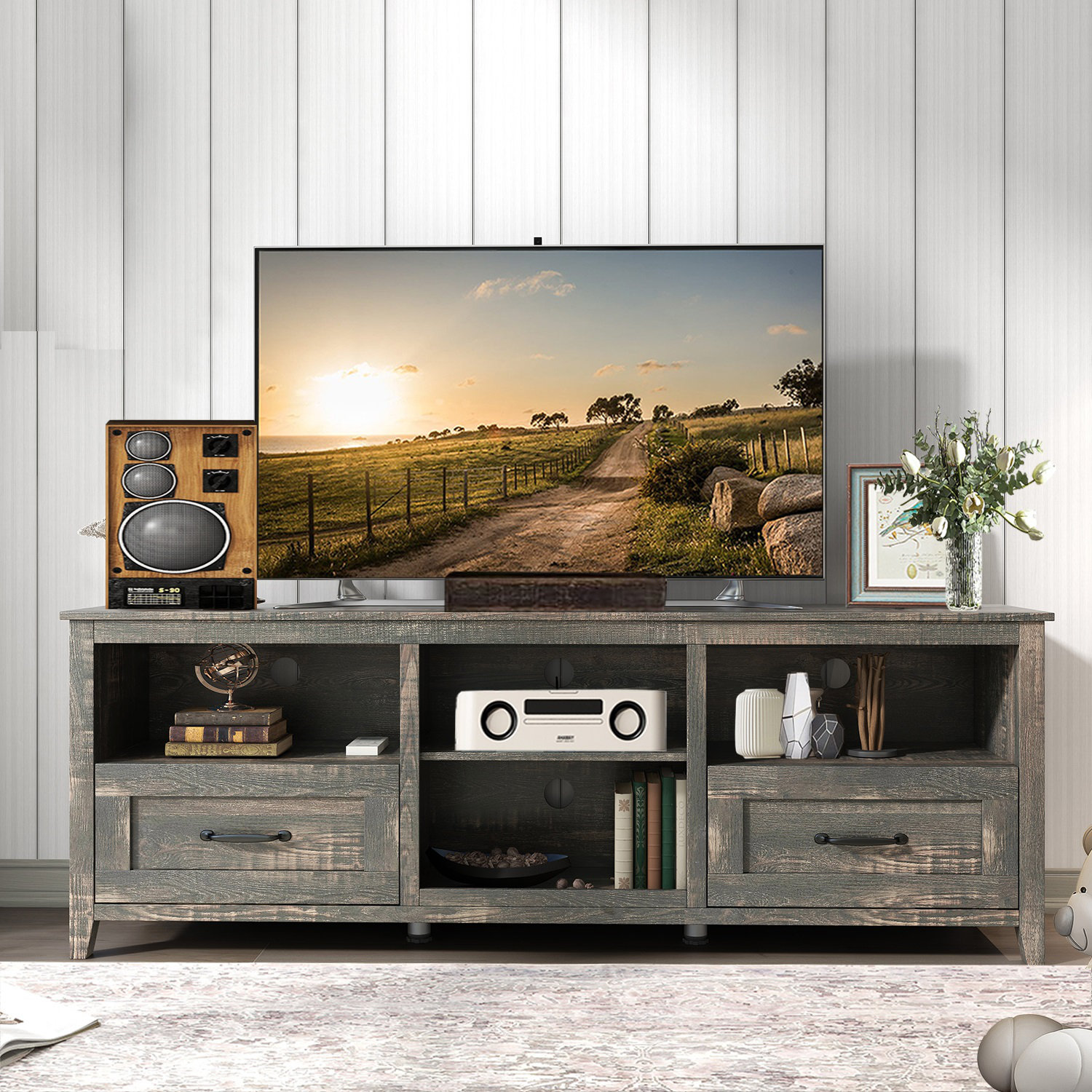 Red Barrel Studio® 70 Inch Length TV Stan For Living Room And Bedroom ...