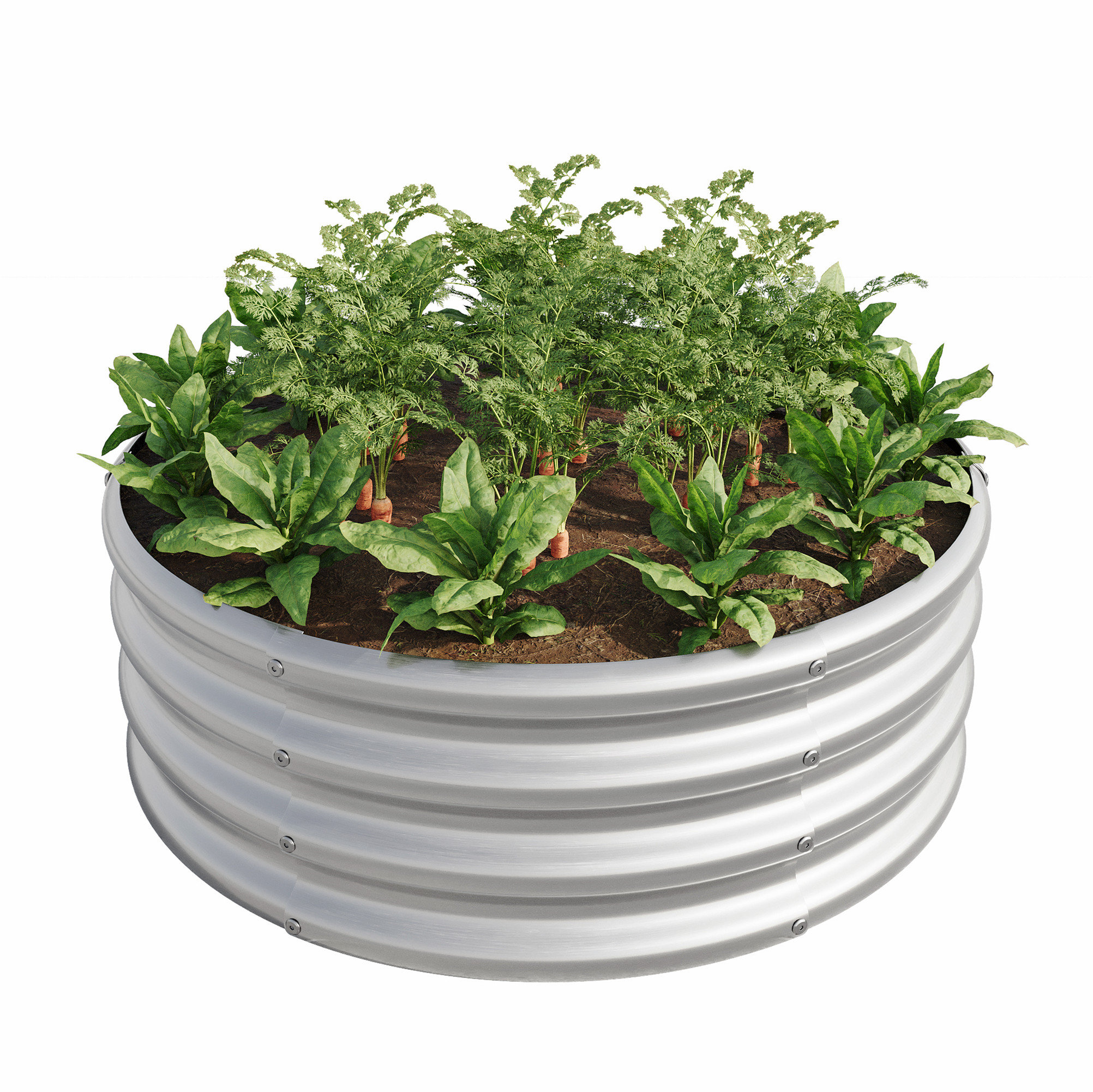 Arlmont & Co. Stoyka Metal Raised Garden Bed | Wayfair