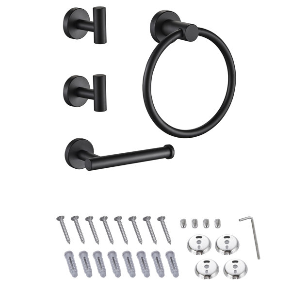 Black Bathroom Hardware Sets You'll Love | Wayfair