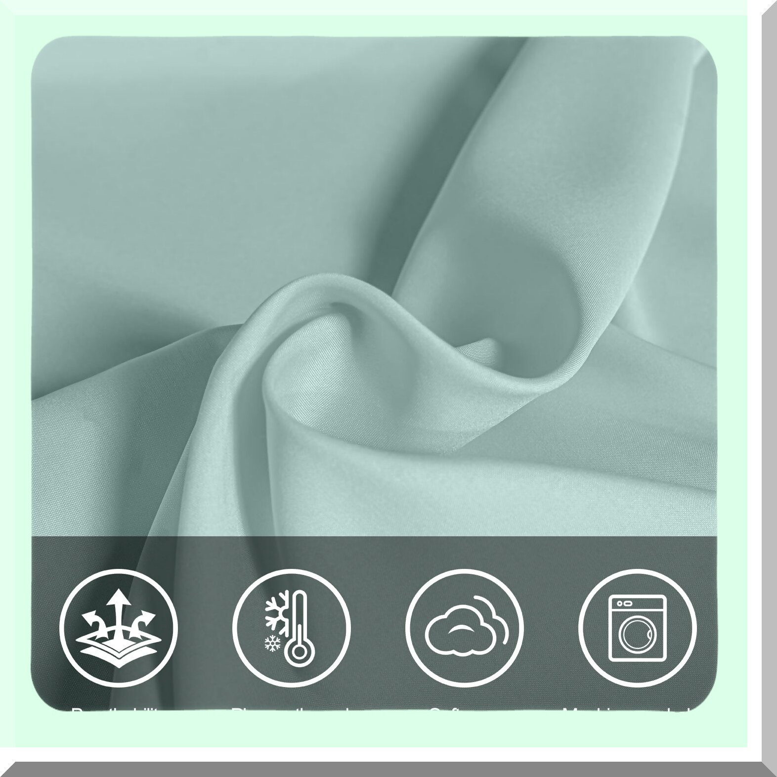 BRBCA Cool Rayon From Bamboo Breathable Bedding Set - 4 Piece Sheets ...
