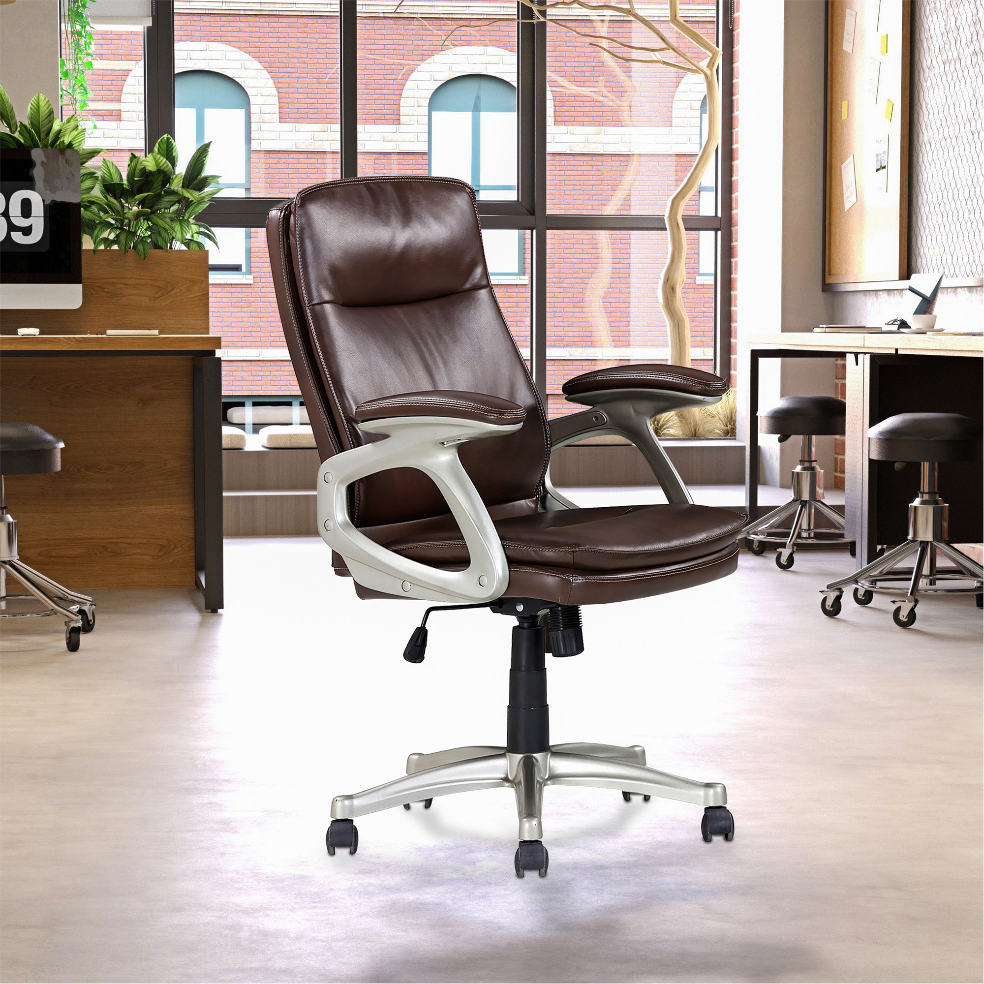 Hokku Designs Comfortable Ergonomic Office Chair With Swivel And Tilt ...