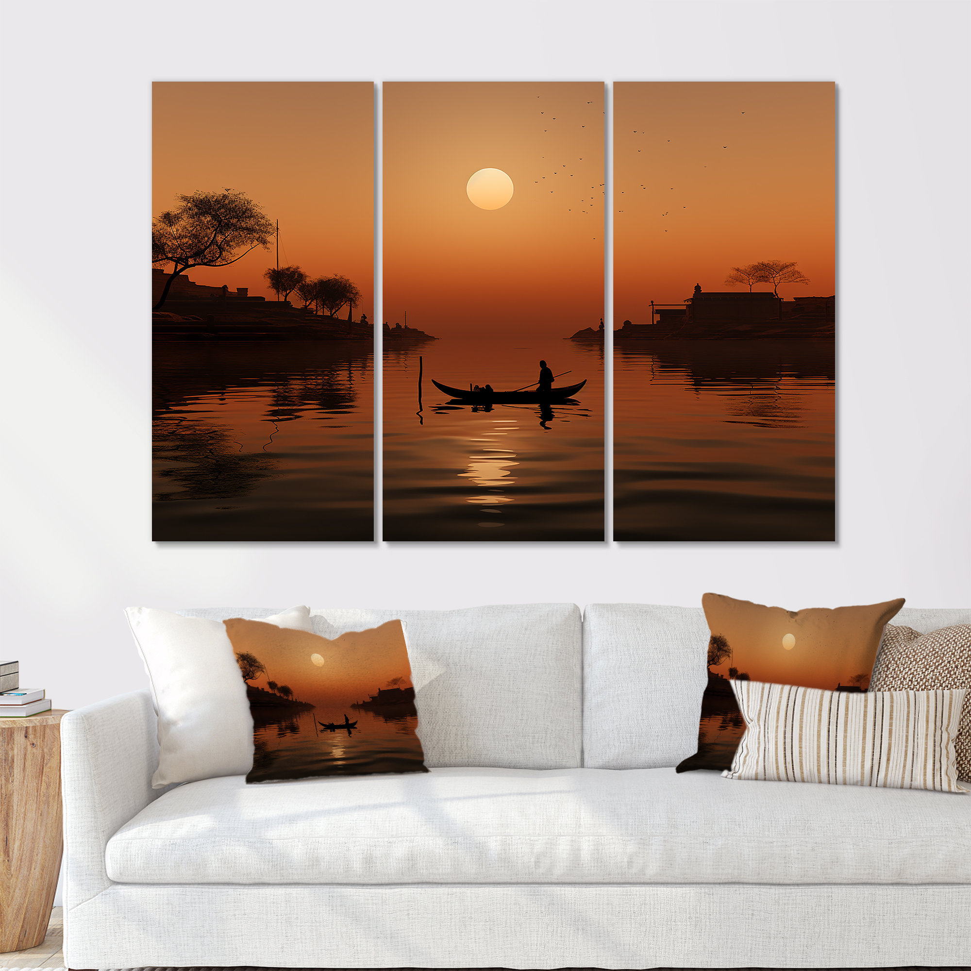 Latitude Run® Hinduism Varanasi Reverence I - Hinduism Canvas Art Set ...