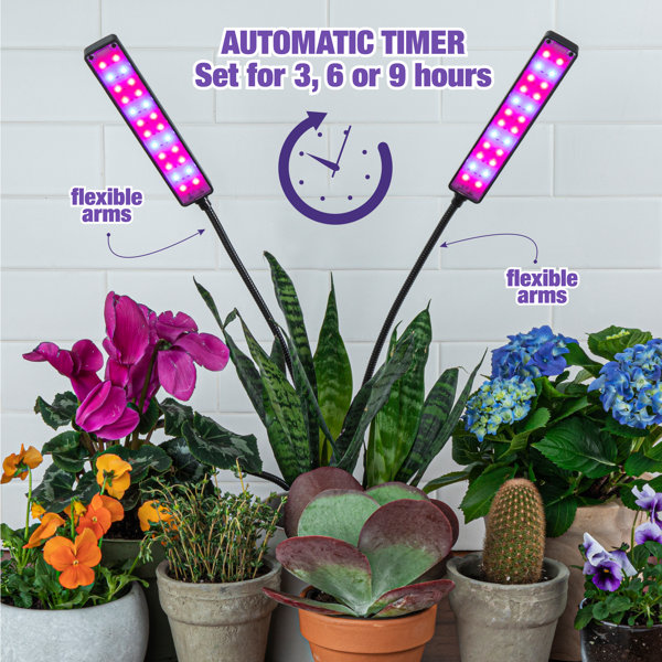 Bell + Howell Bionic Grow Led Flexible Indoor Grow Light With 2 ...