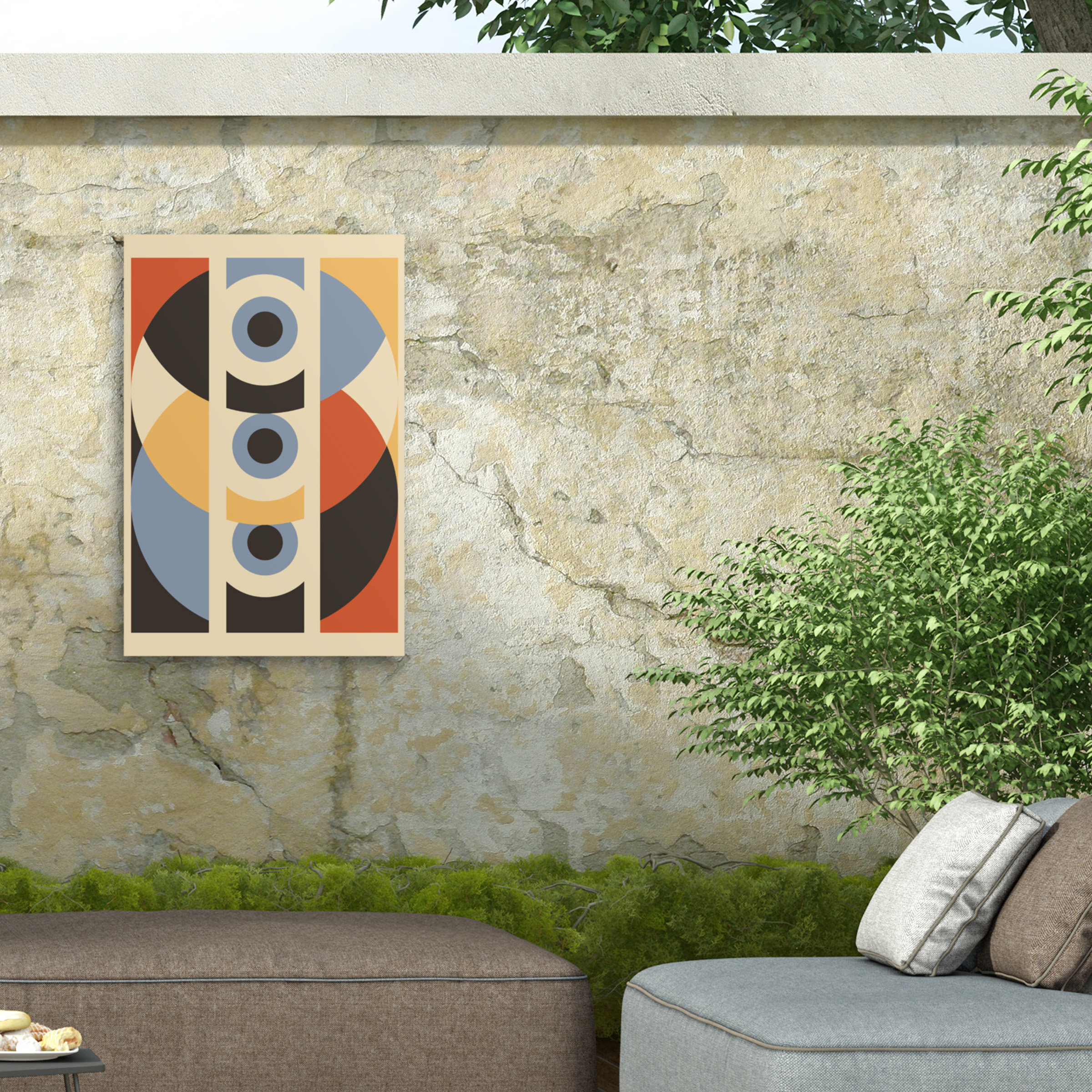 Wade Logan® Jay Stanley Geometric Pattern Outdoor Canvas | Wayfair