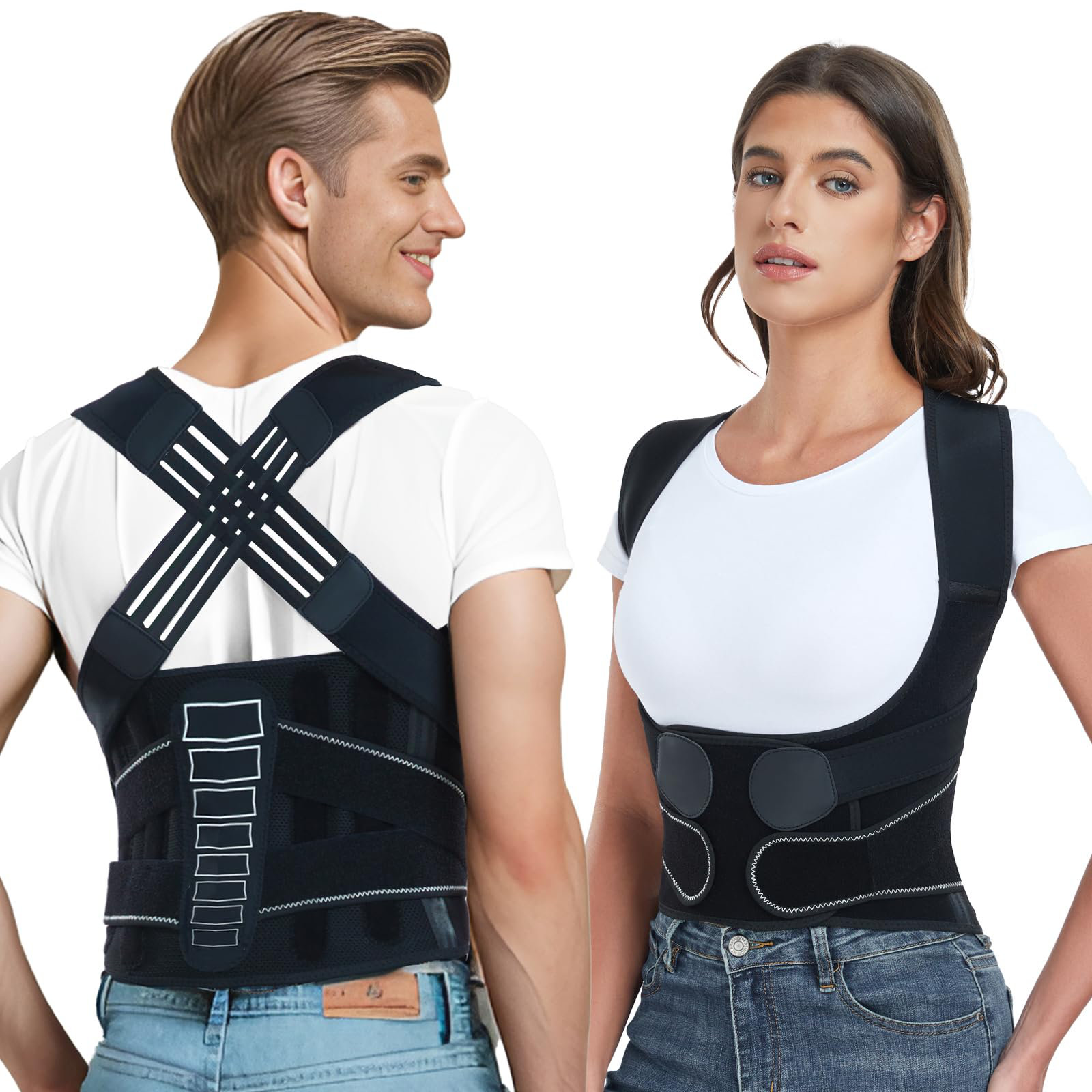 MODERN WALLS LLC Back Brace Posture Corrector For Women And Men With ...