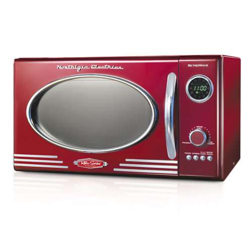 Nostalgia Electrics Nostalgia Retro 0.9 Cu. Ft. Microwave Oven, 800 ...