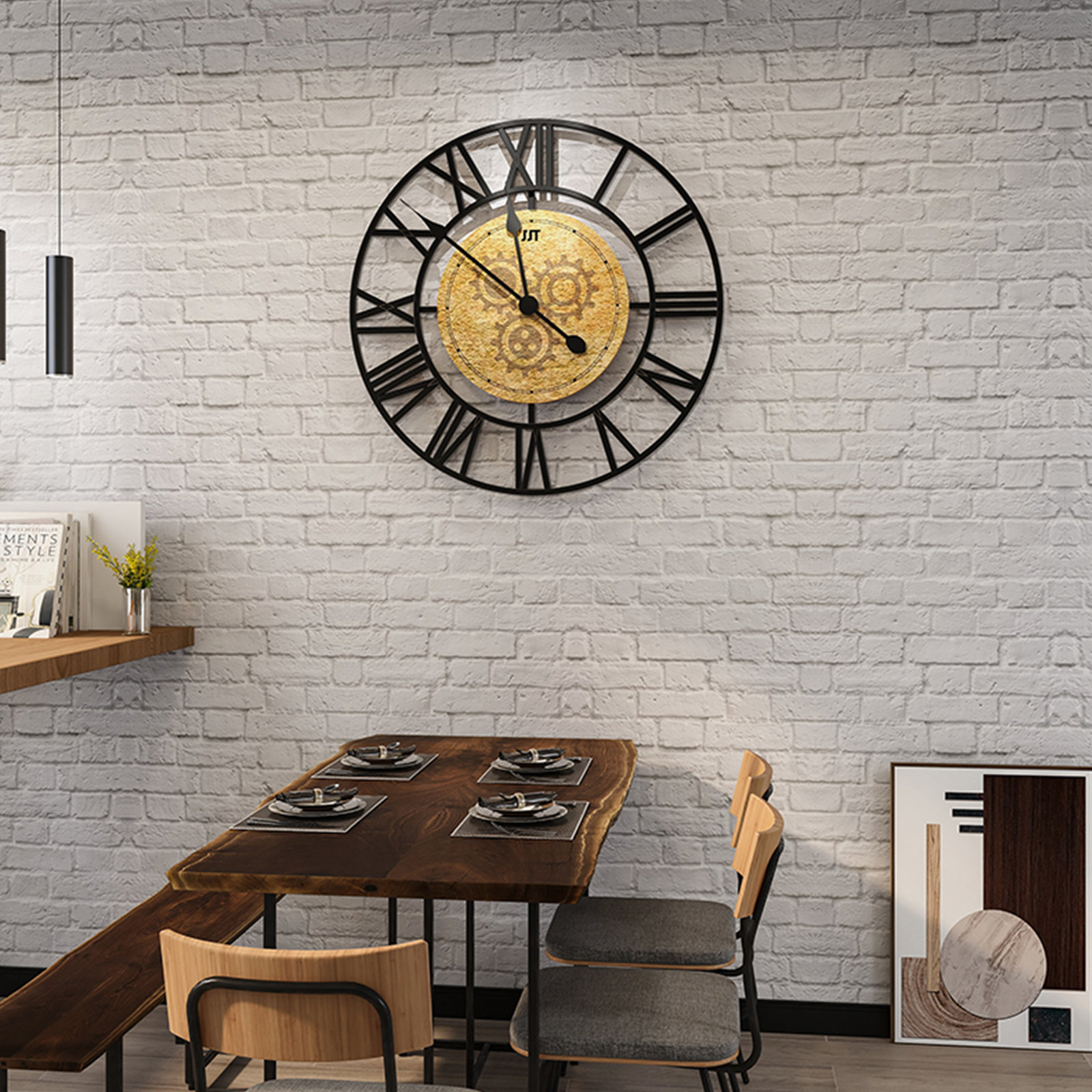 17 Stories Medine Metal Wall Clock | Wayfair