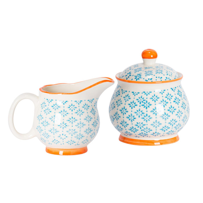 Nicola Spring - Hand-Printed Milk & Sugar - 300ml - Blue & Reviews ...