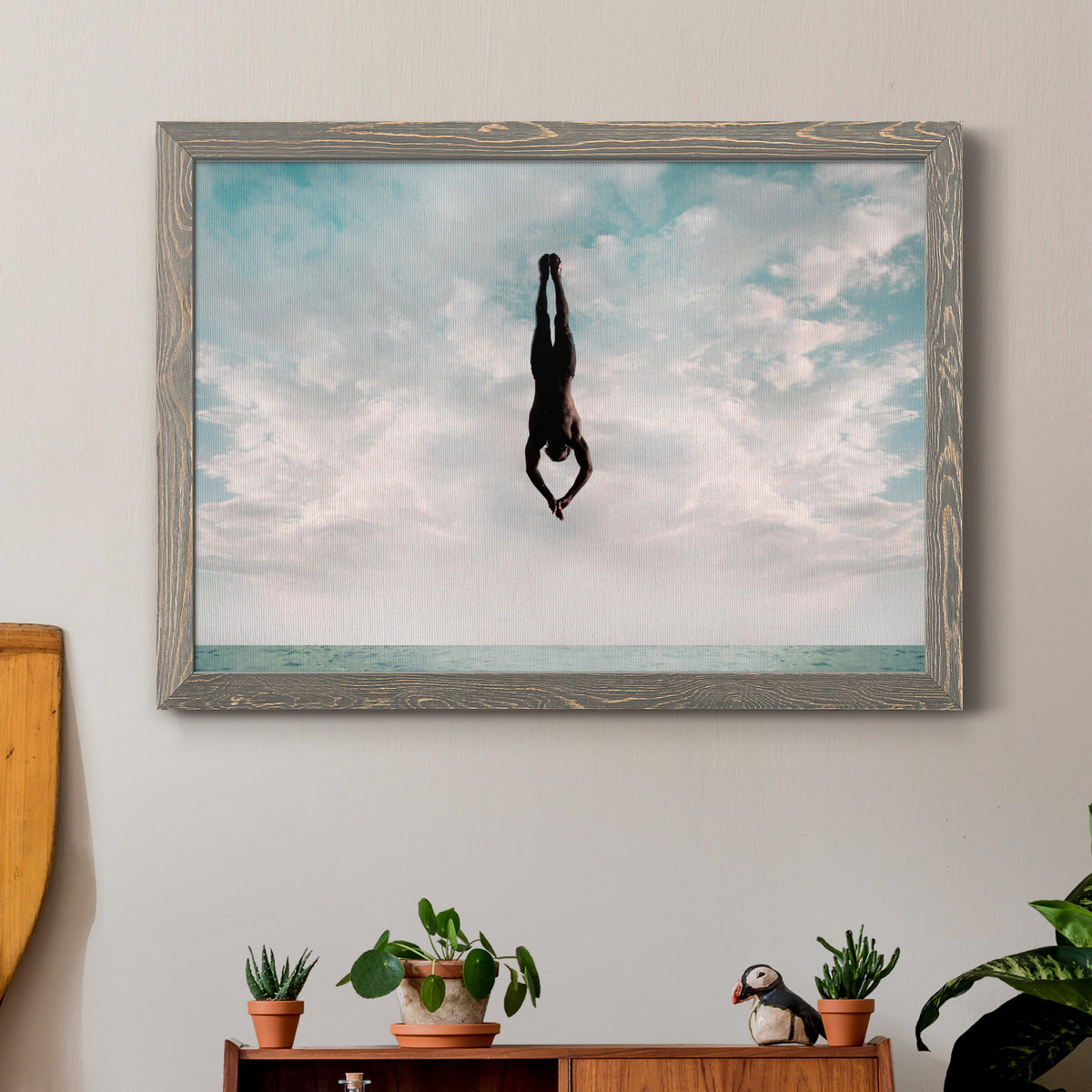 Highland Dunes Cliff Diver - Picture Frame Photograph Print on Paper ...