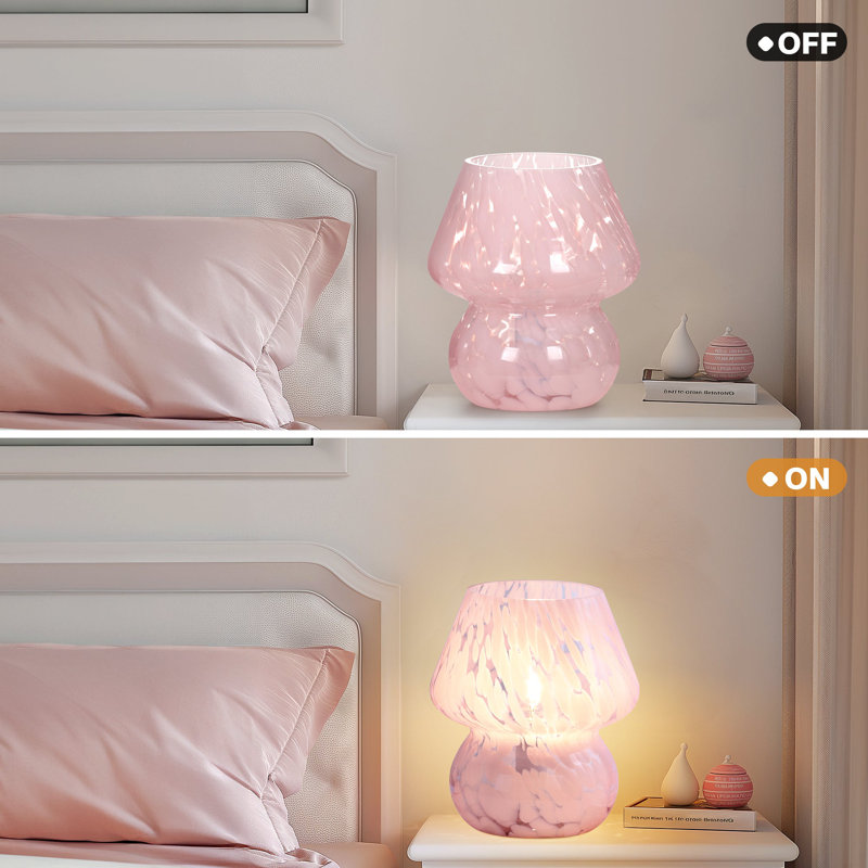 Wrought Studio™ Lakila Glass Table Lamp | Wayfair