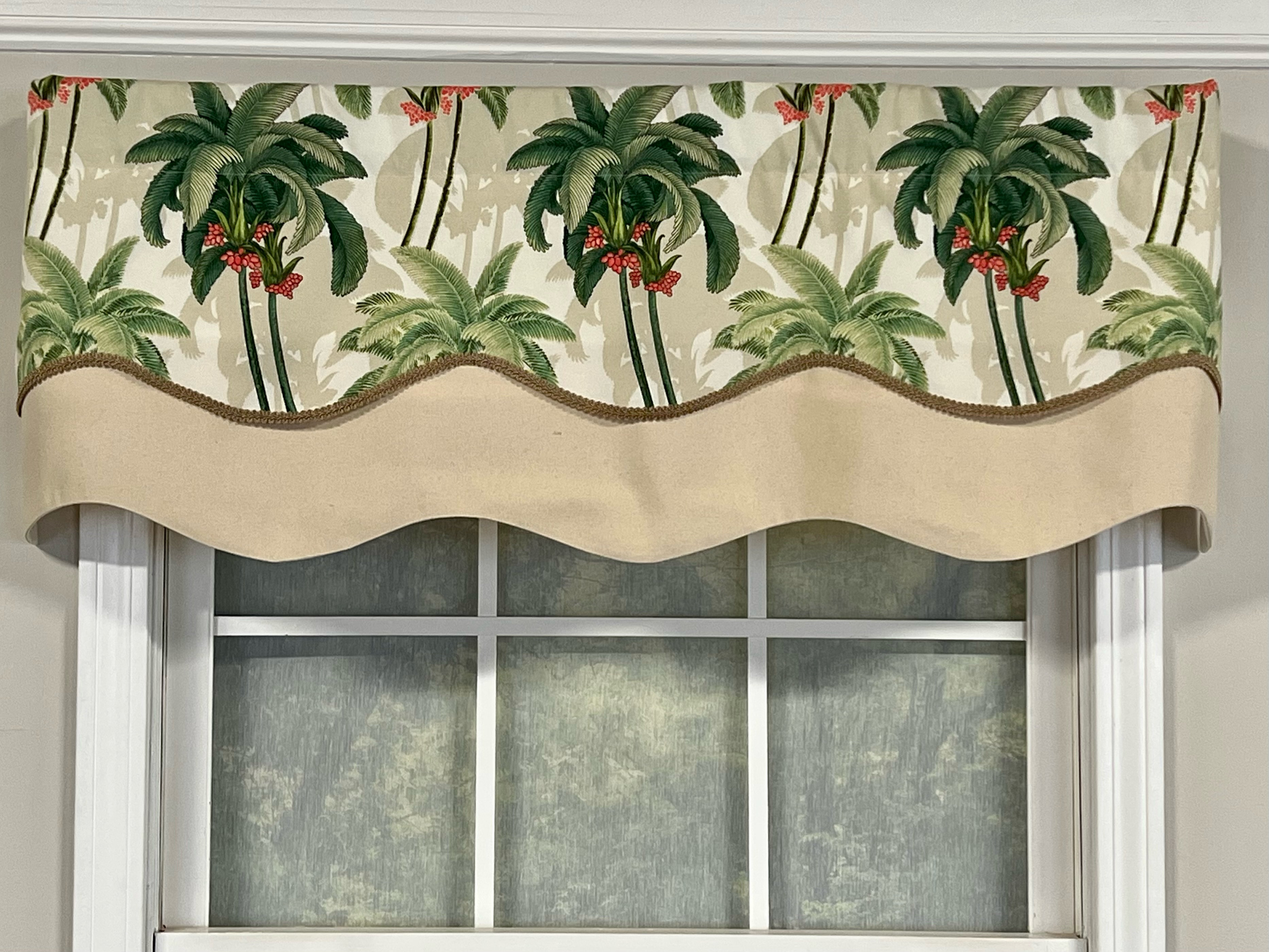 RLF Home Shadow Palm Glory Valance & Reviews | Wayfair