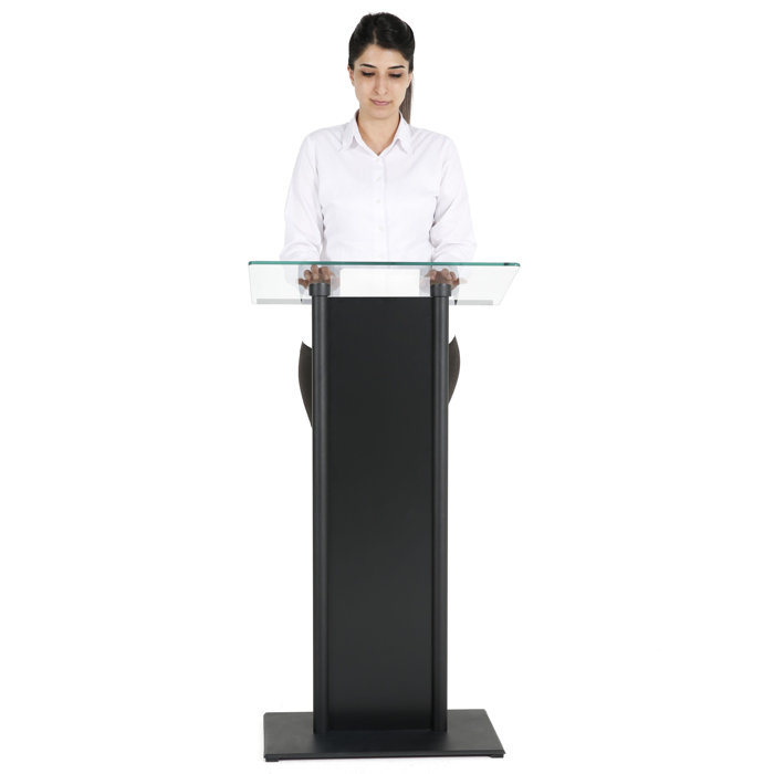 MT Displays 43.9'' Metal Hostess Stand & Reviews | Wayfair