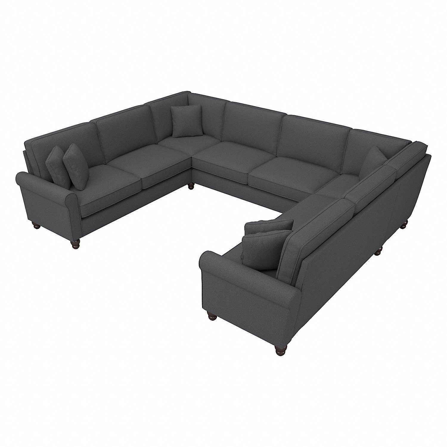 Bush Furniture 125" Wide Symmetrical Corner Sectional | Wayfair