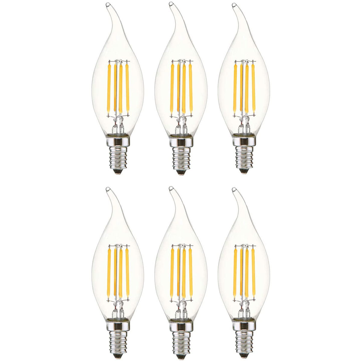 Williston Forge Nesquehoning E14 Dimmable LED Vintage Edison Candle ...