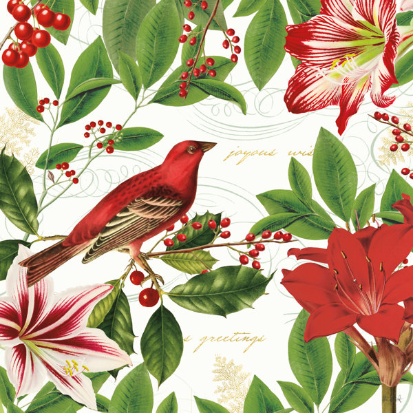 The Holiday Aisle® «Christmas Garden IV», impression sur toile tendue ...