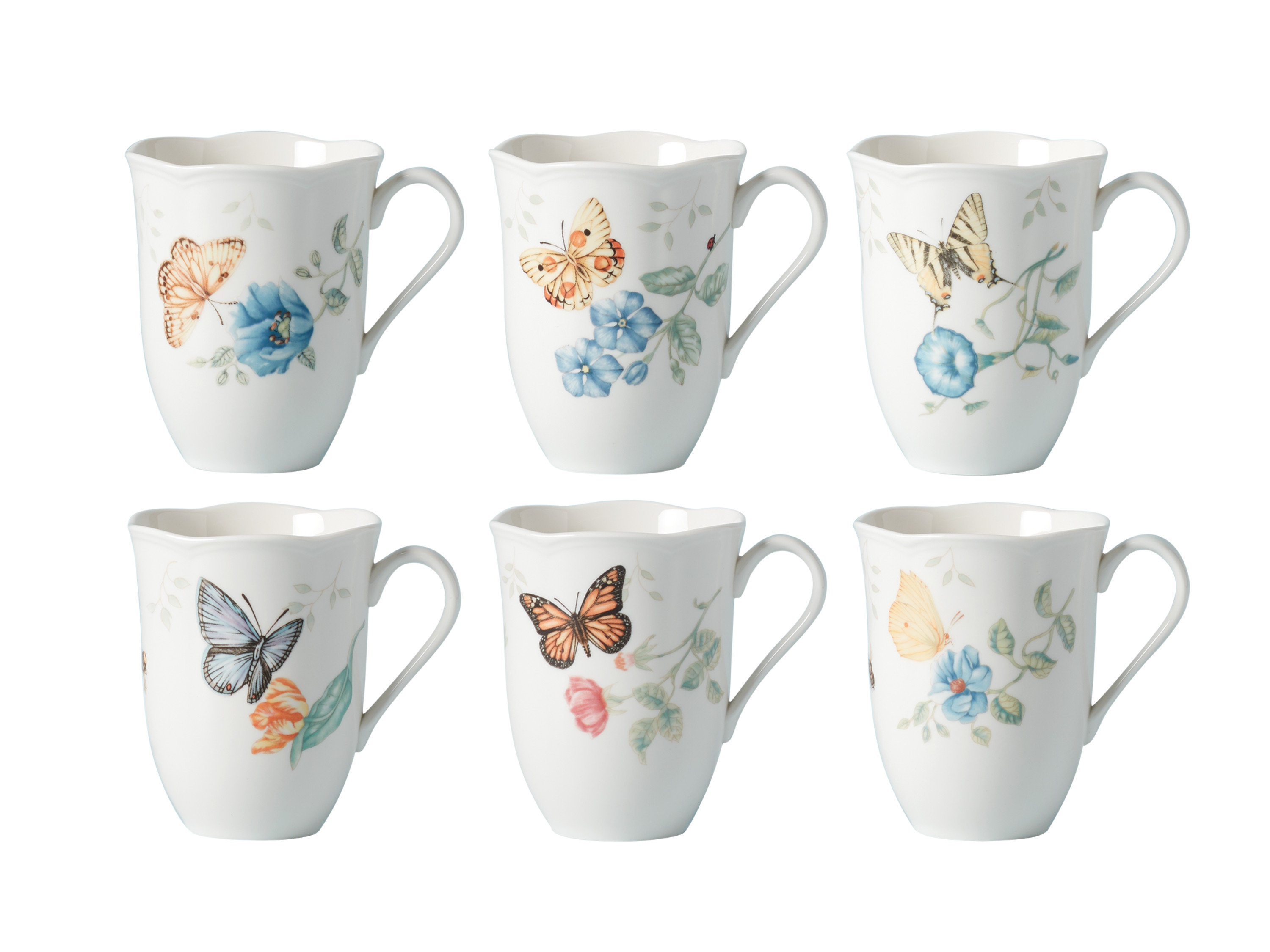 Lenox Butterfly Meadow Mugs Set Of 6 By Lenox & Reviews - Wayfair Canada
