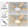 Wrought Studio 42" 5 - Blade Dimmable LED Reversible Ceiling Fan With ...