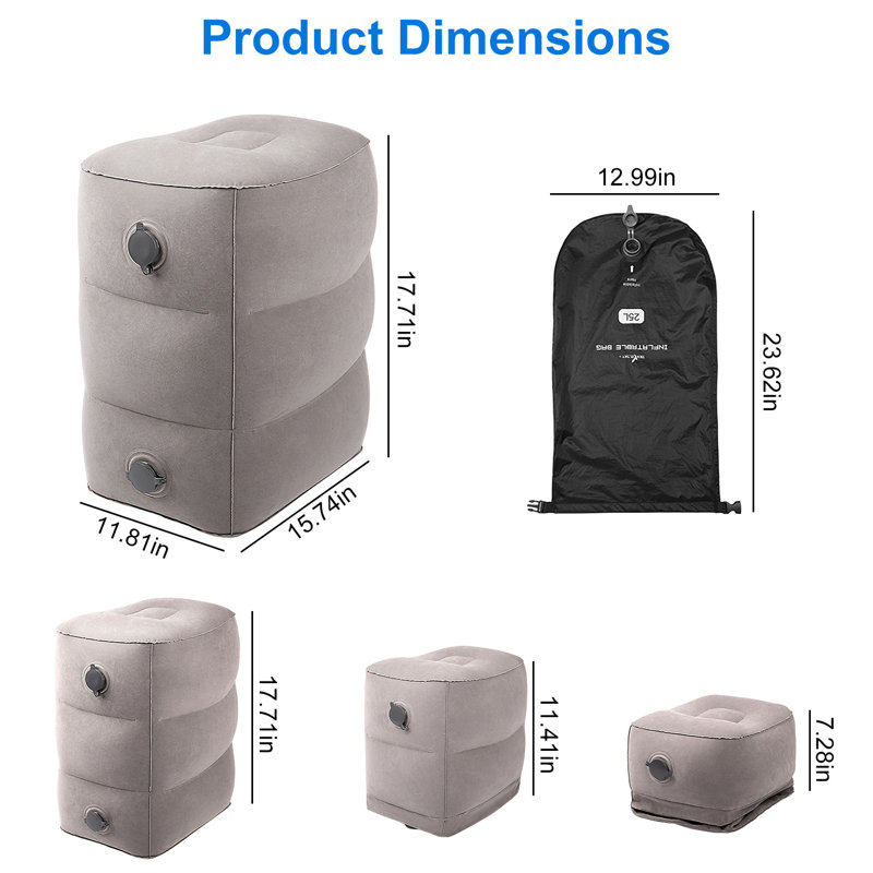 iMounTEK Inflatable Foot Rest with Air Bag | Wayfair