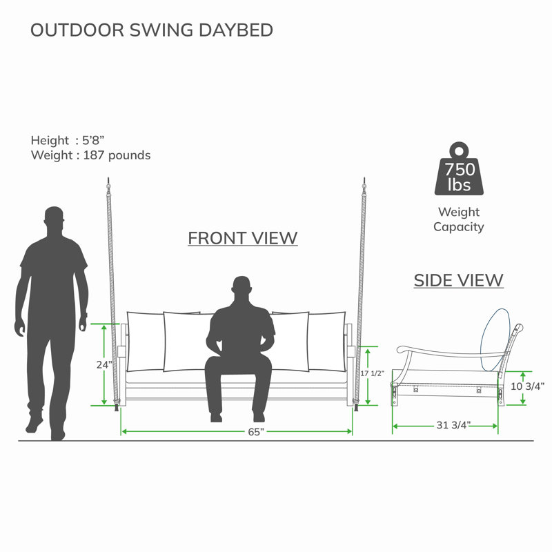Birch Lane™ Arizona Teak Porch Swing Bed & Reviews | Wayfair
