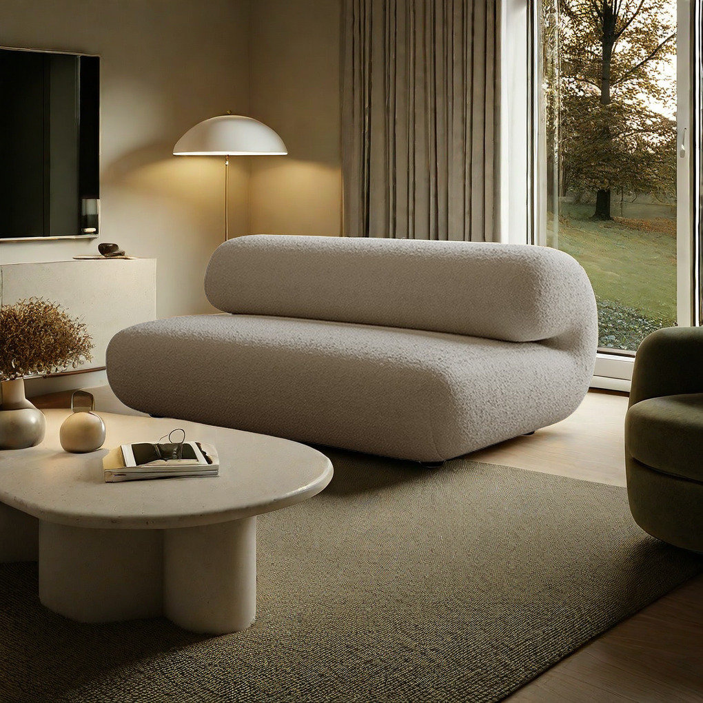 Axis Living Ancient Lazy Style Roller Sofa 70.87'' Armless Loveseat ...