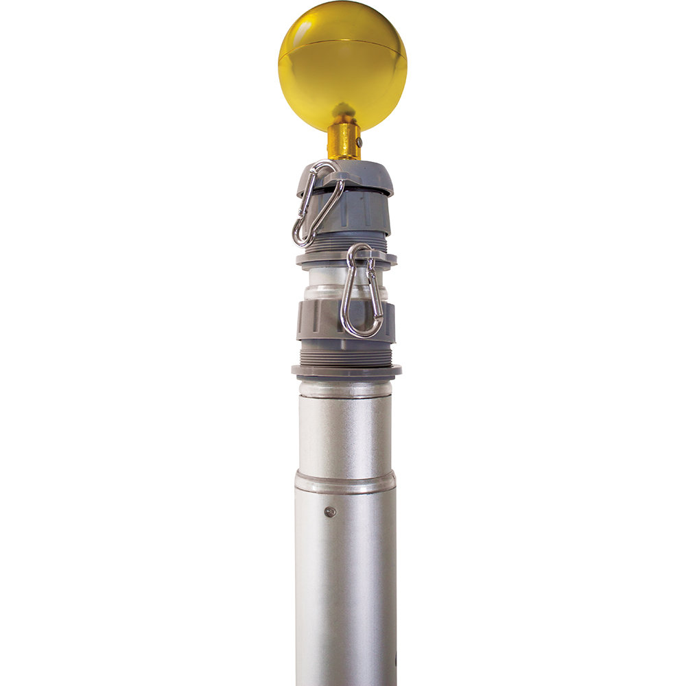 Arlmont & Co. Carlin Plastic Adjustable Telescoping Flagpole | Wayfair