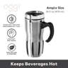 Oggi Refresh Multigrip Stainless Steel Thermal Travel Mug (470 Ml, 16 ...