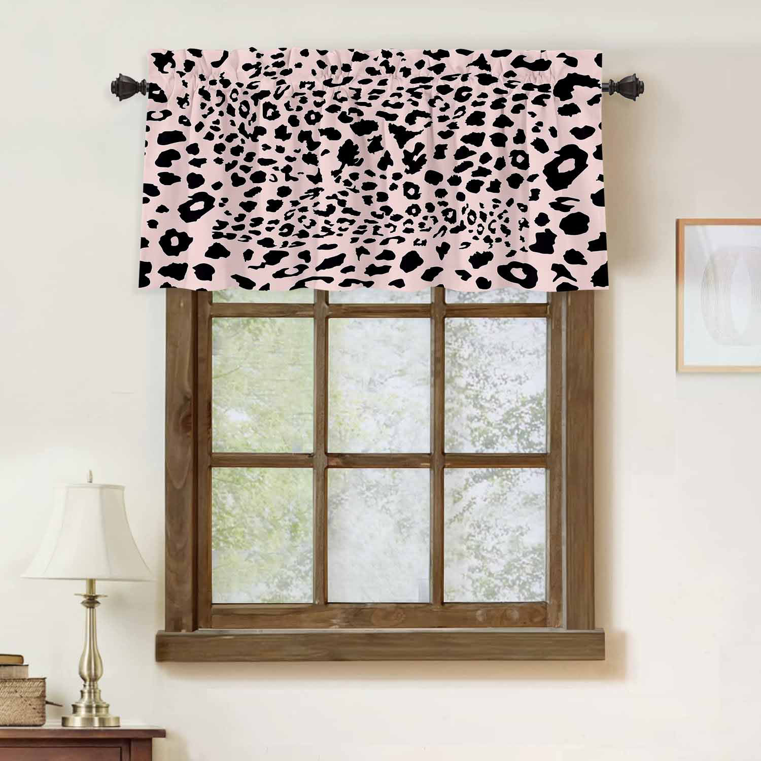 Ophelia & Co. Black 52"W Leopard Seamless Exotic Wild Animal Cheetah ...