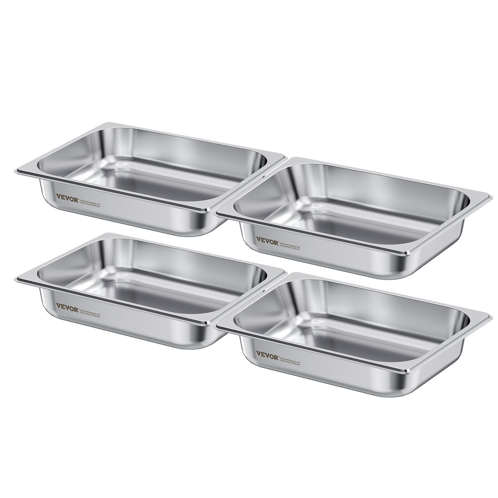 Ebern Designs 1/2 Size Hotel Pans Steam Table Pans 2.5 Inch Deep ...