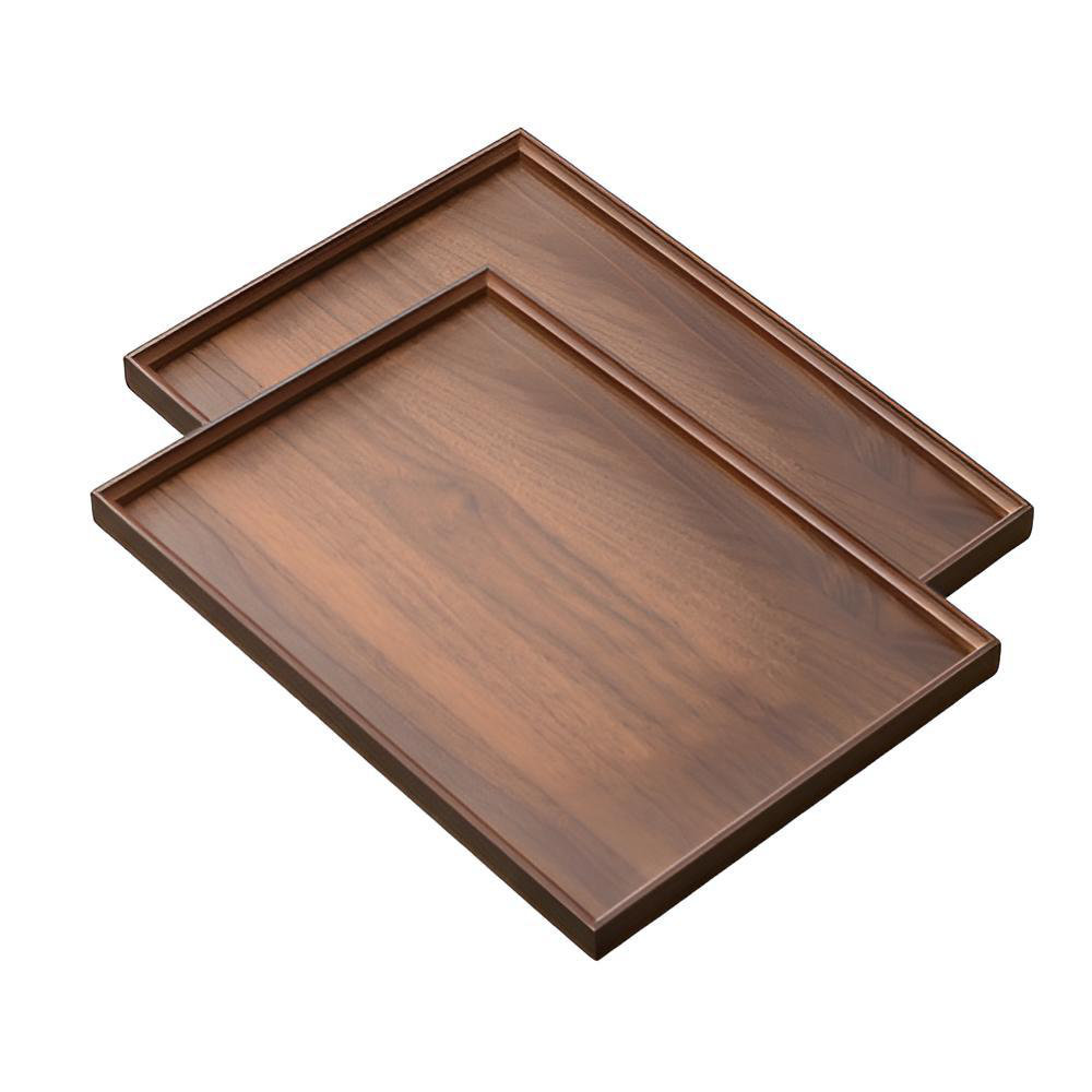 One Allium Way® 2 Pack Rectangular Tray For Tea Brewing - Bamboo ...