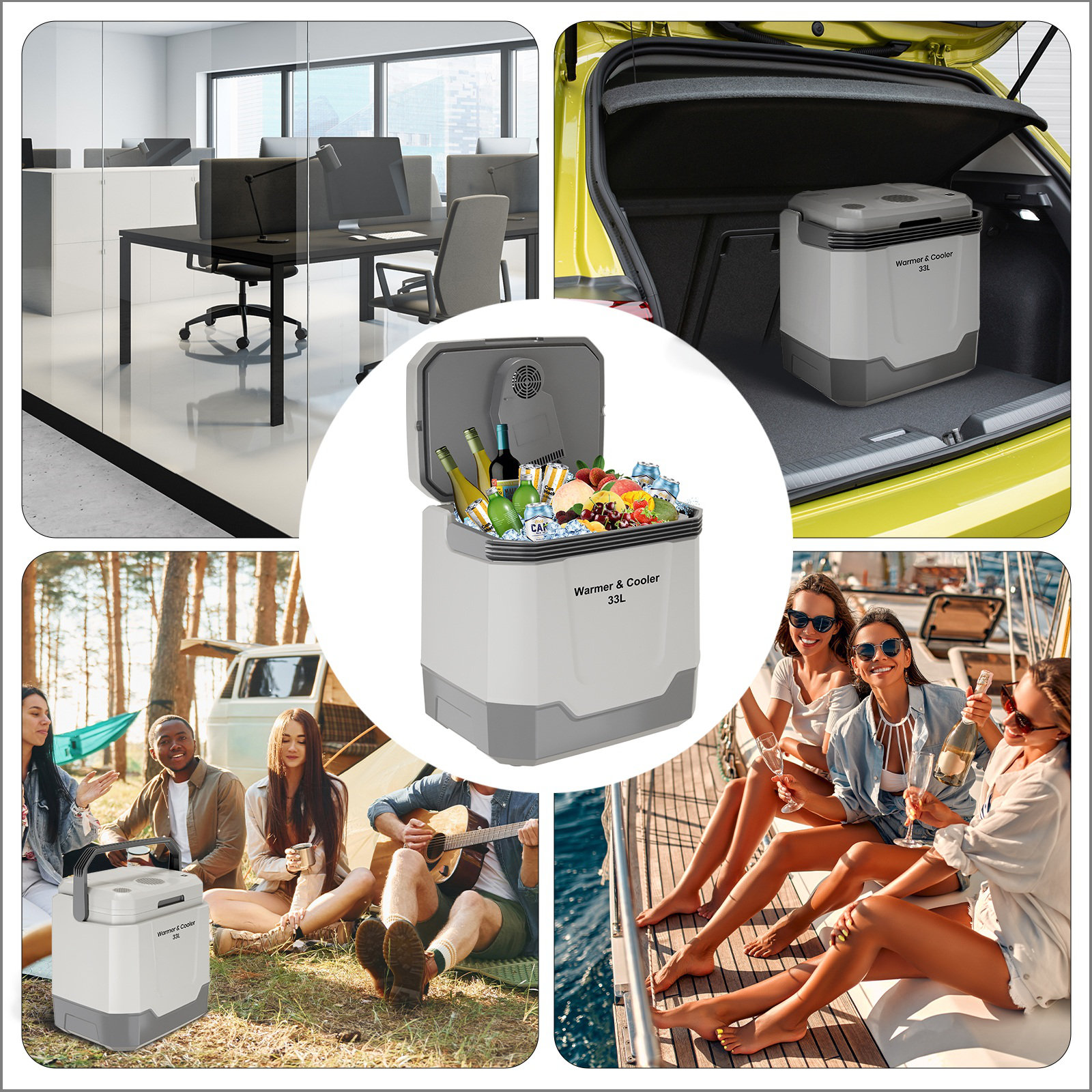 babevy 35 Quart (33 L) Electric Cooler & Warmer, Portable Car ...
