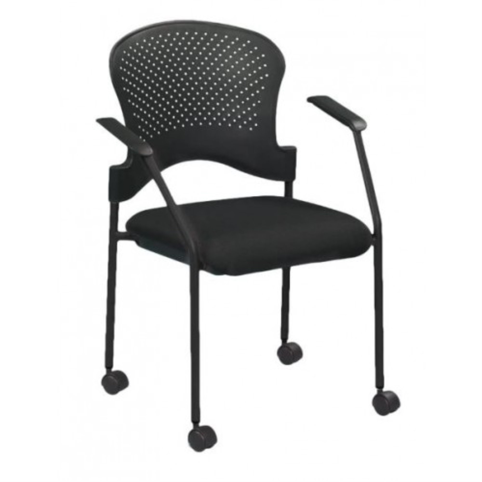 Hokku Designs Johnson Black Plastic Rolling Office Chair | Wayfair
