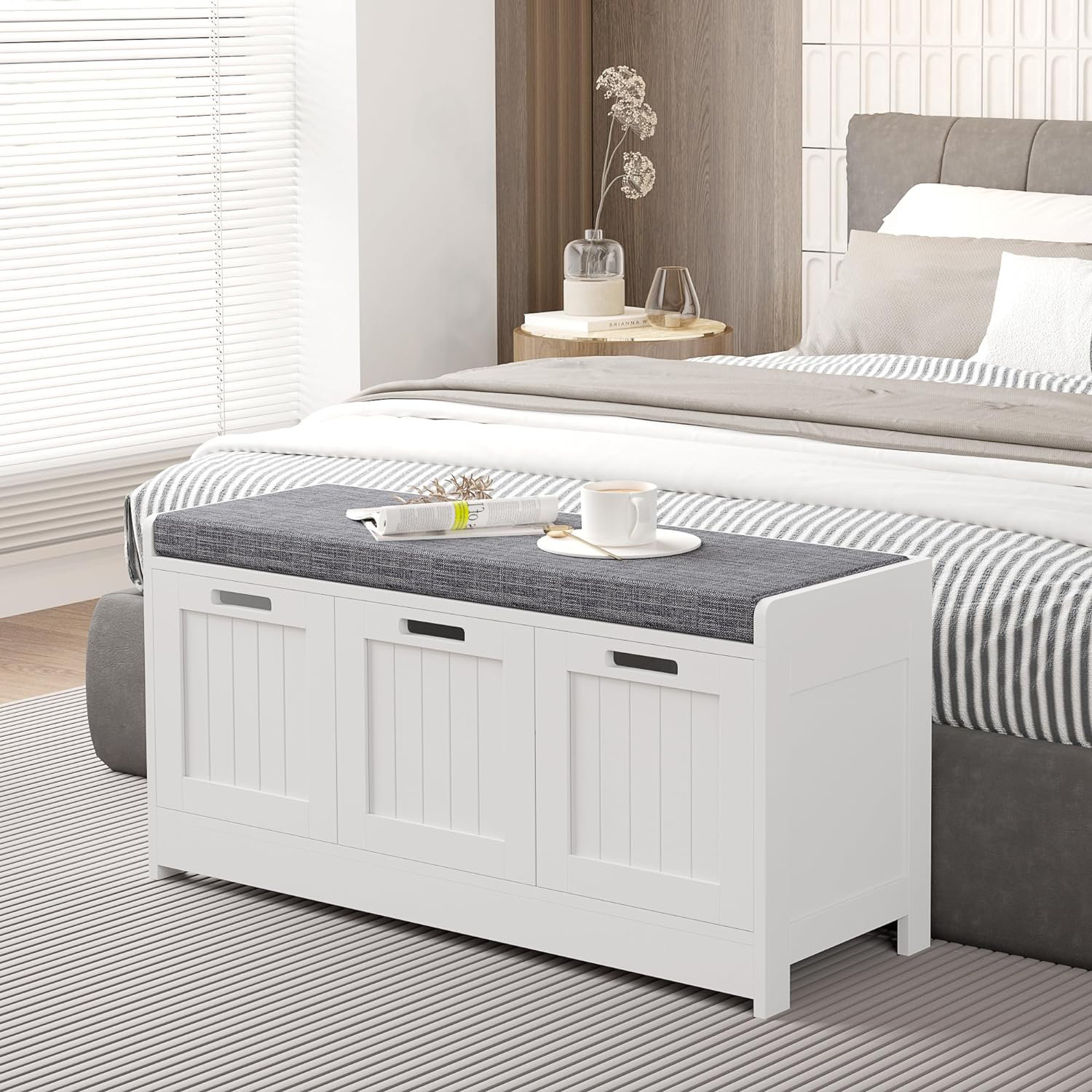 Red Barrel Studio® Simba Solid Wood Storage Bench | Wayfair