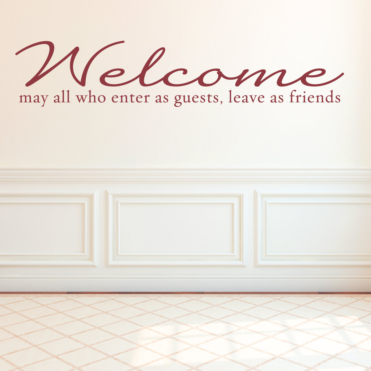 Winston Porter Welcome Guests and Friends Wall Decal & Reviews ...