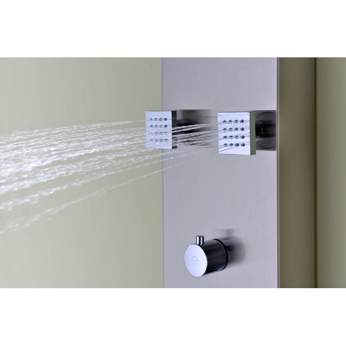 ANZZI Echo 63'' Shower Panel with Adjustable Shower Head & Reviews ...