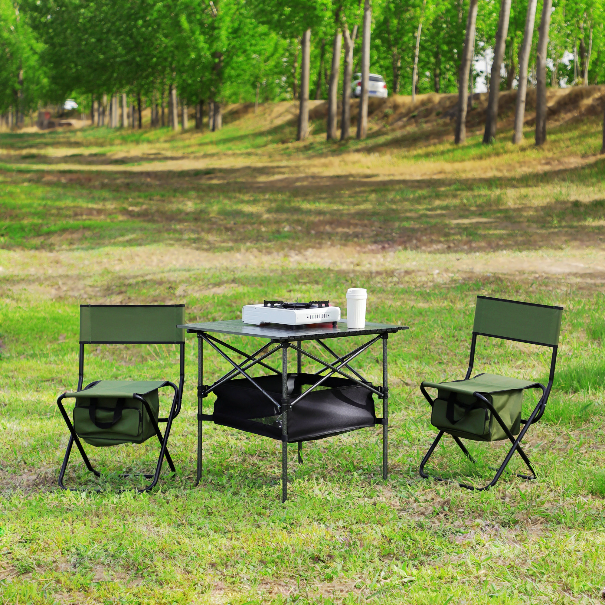 Latitude Run® Petula 2 - Person Square Outdoor Dining Set - Wayfair Canada