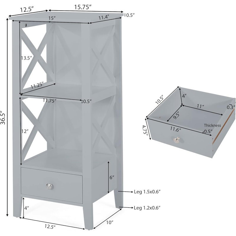 Rosalind Wheeler Drawer Storage Rack | Wayfair