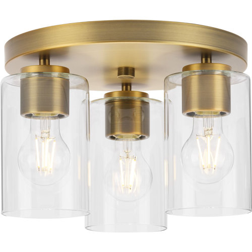 Brass Flush Mount Lighting You'll Love | Wayfair