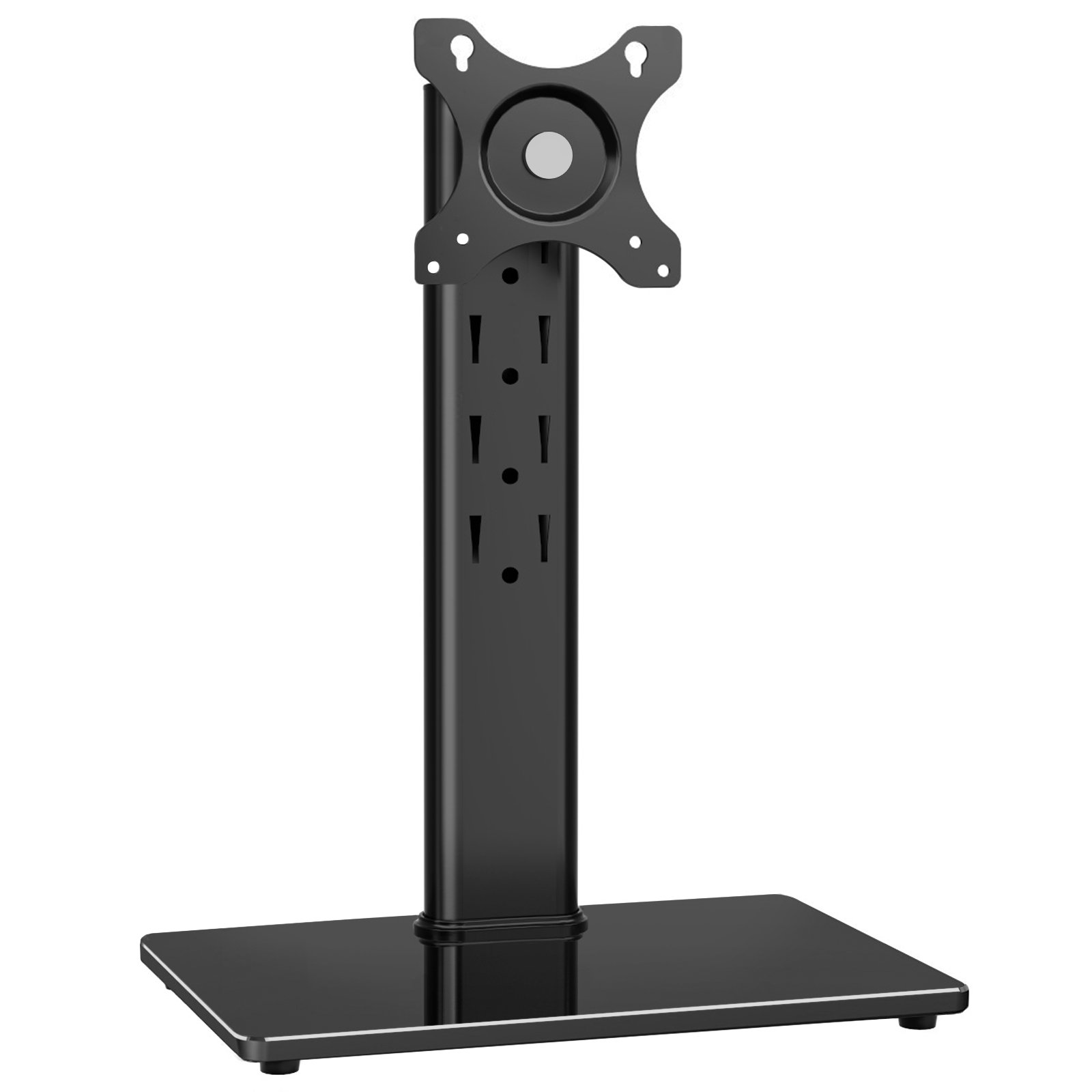 Rfiver Universal Monitor Desk TV Stands with Swivel Mount, Black | Wayfair