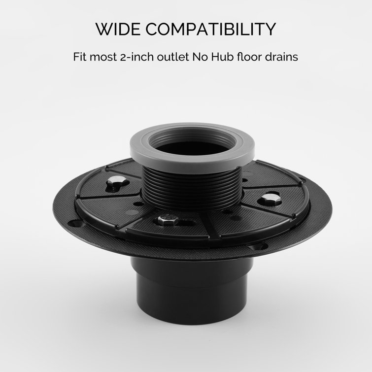 AngleSimple Shower Drain Base Flange With Adjustable Threaded Adapter ...
