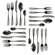 Mega Chef Stainless Steel Flatware Set - Service for 4 & Reviews | Wayfair