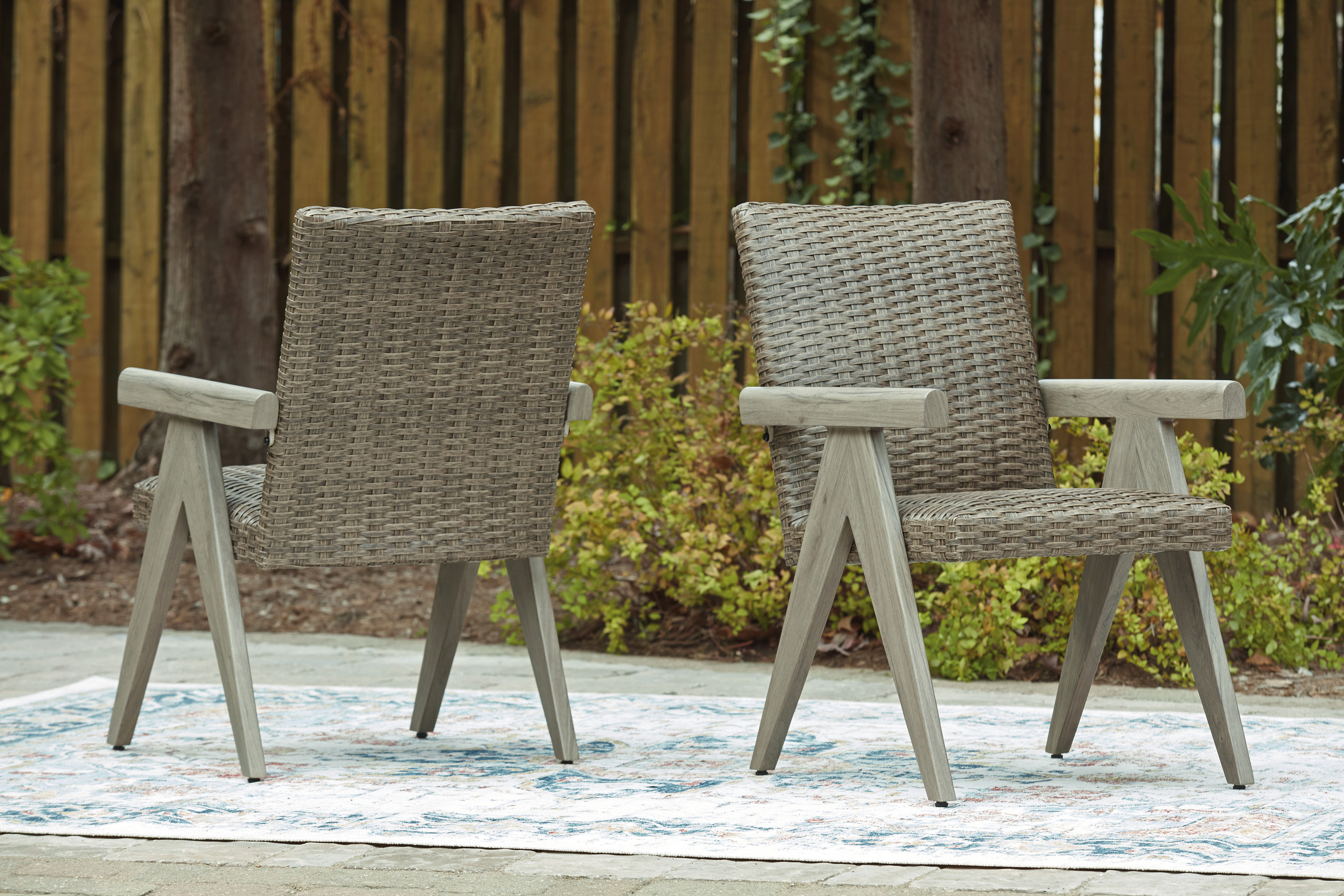 George Oliver Cecilia Outdoor Arm Chair (Set Of 2) | Wayfair