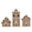 MacKenzie-Childs Courtly Check® 3 Piece Gingerbread Illuminated Mini ...